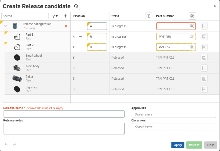 Typical Release Workflow
