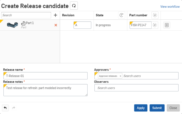 Typical Release Workflow